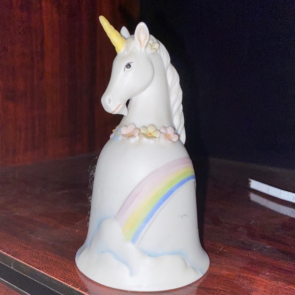 Enesco | Accents | 98s Vintage Enesco Ceramic Unicorn Head Bell With ...